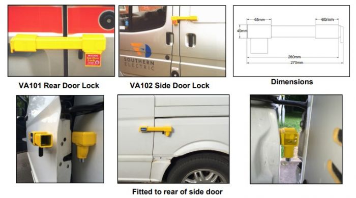 Bulldog 1 pair of VA101 & VA102door locks keyed alike - VA50